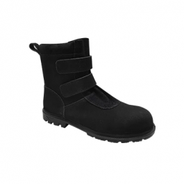 Cheetah safety shoes - Nitrile - Welder boots with velcro straps - Black