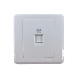 Simon 1 GANG TELEPHONE OUTLET (RJ11) - 35214WH