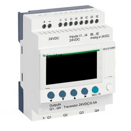 Zelio Logic compact smart relay - 12 I O - 24 V DC - clock - display ...